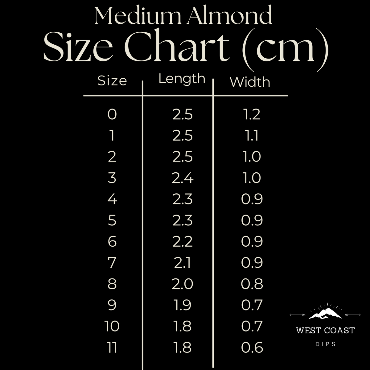 Gelly Tips - Medium Etched Almond – West Coast Dips